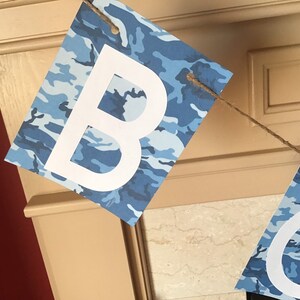 Military Party Boot Camp Paper Garland Banner - Etsy