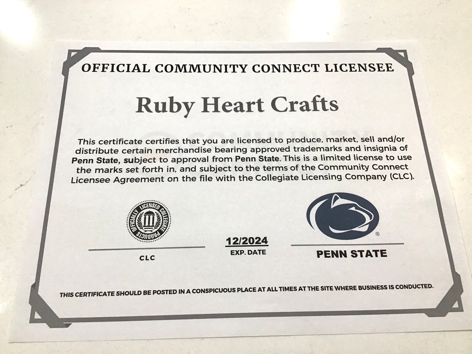 Blue and White Fabric Garland Penn State - Etsy