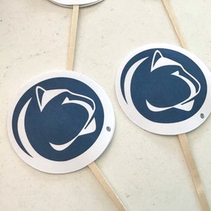 We Are, PSU, Paw Print, or Lion Logo Cupcake Toppers Penn State ...