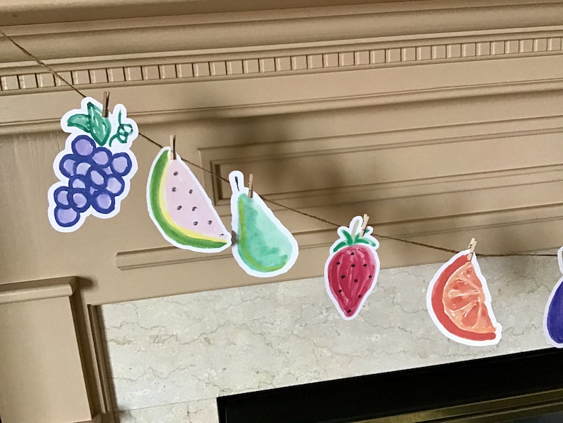 Super Cute Fruit Garland Banner - Etsy