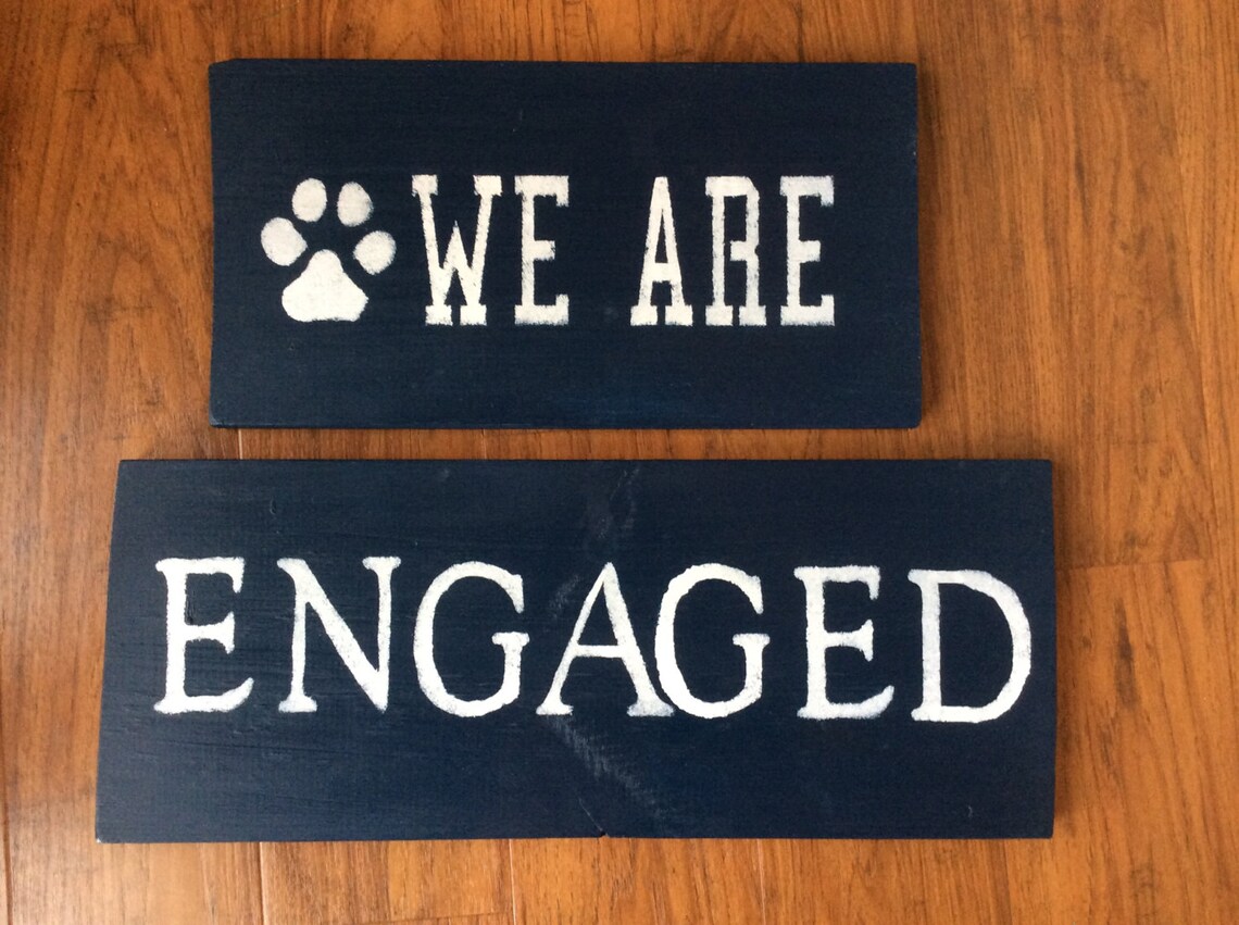 We Are Married or Engaged Sign. Officially Licensed - Etsy