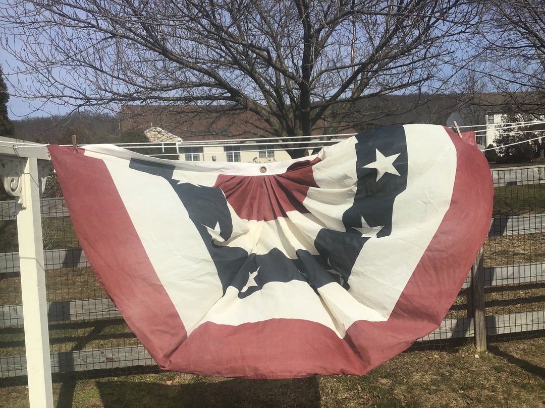 Vintage American Flag Bunting - Etsy