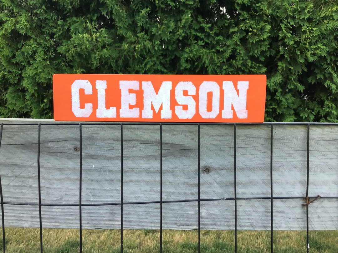 Clemson Hand Painted Sign. Officially Licensed. - Etsy