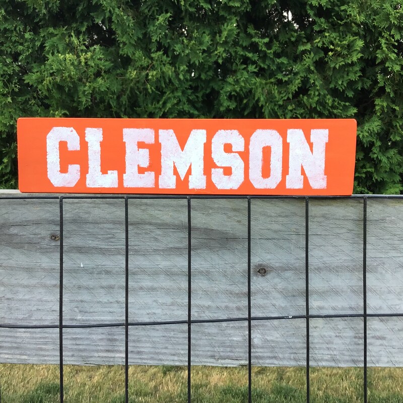 Clemson Sign - Etsy