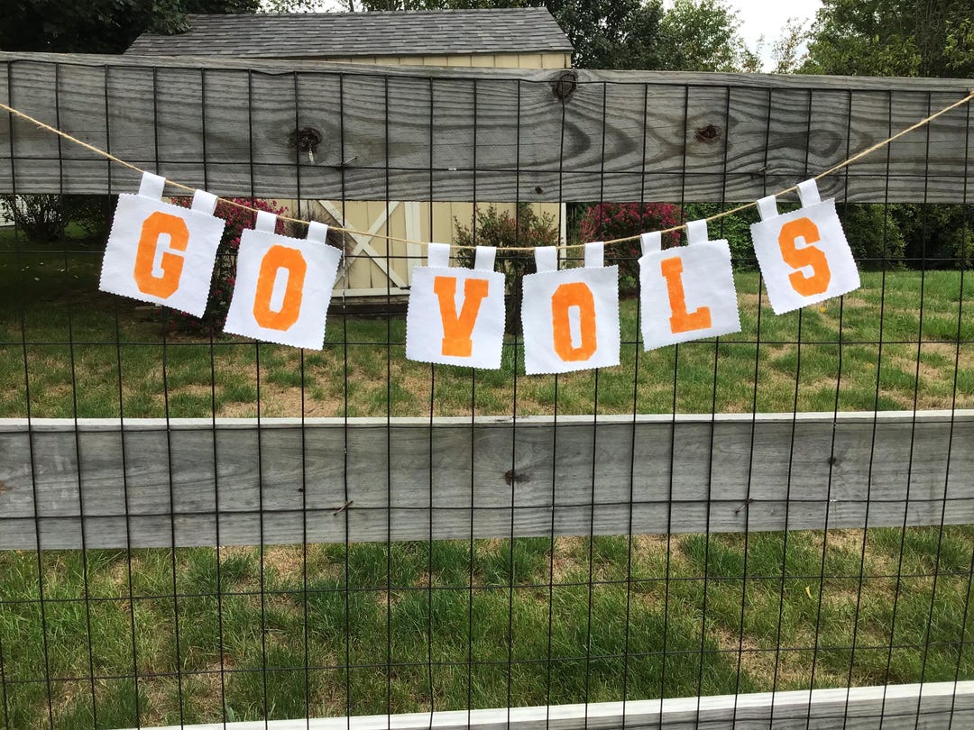 Go Vols Fabric Banner Garland. University of Tennessee Officially ...