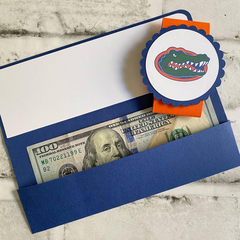 University of Florida Gators Money Gift Envelope - Etsy