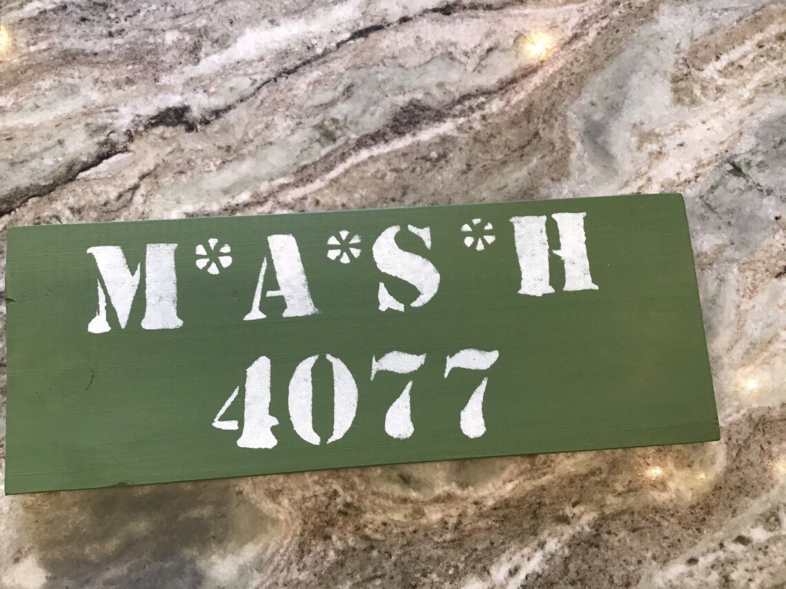 MASH 4077 Sign Hand Painted - Etsy