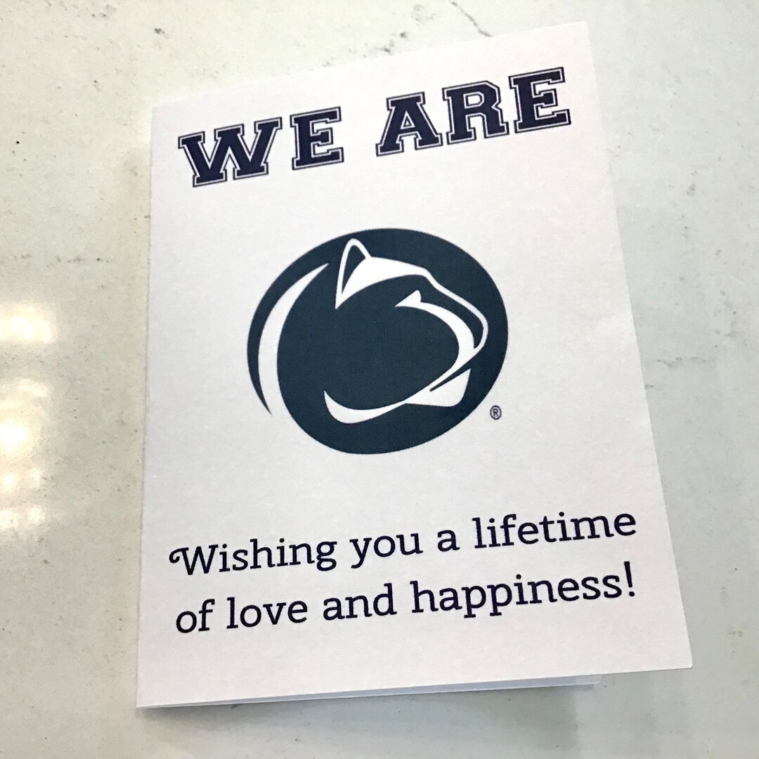 Penn State Greeting Cards, We Are Wedding Card, With Envelope ...