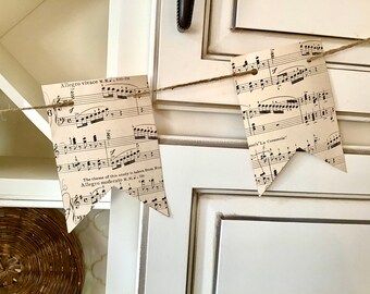 Sheet Music Banner | Etsy