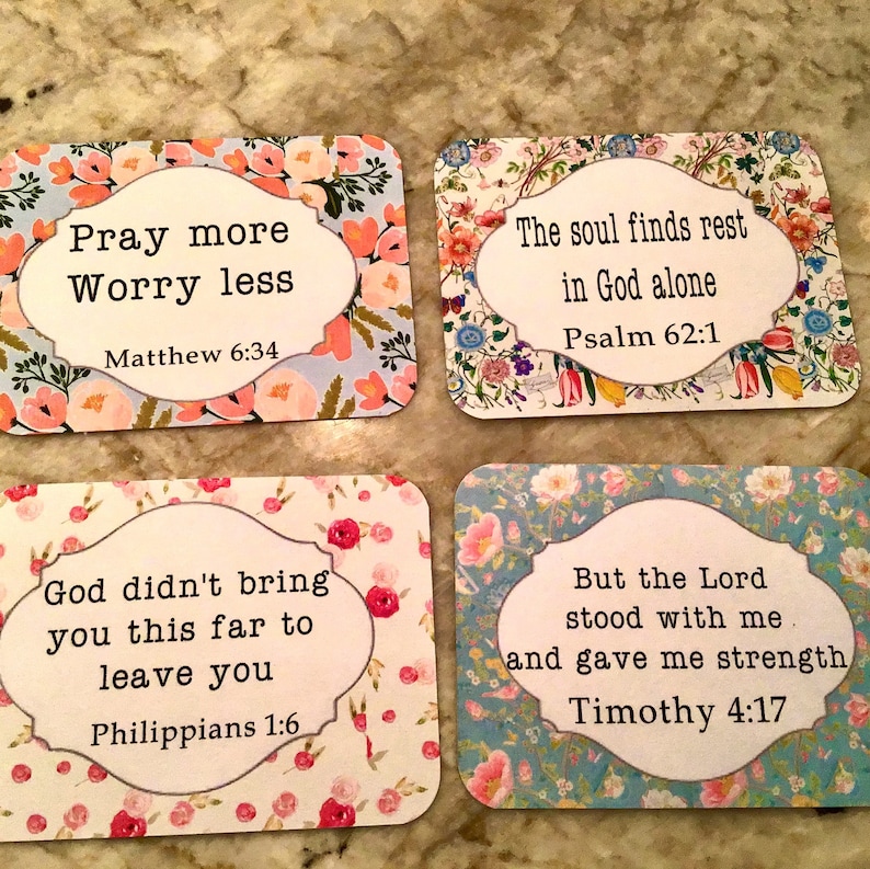 Bible Verse Planner Journal Bible Study Cards - Etsy