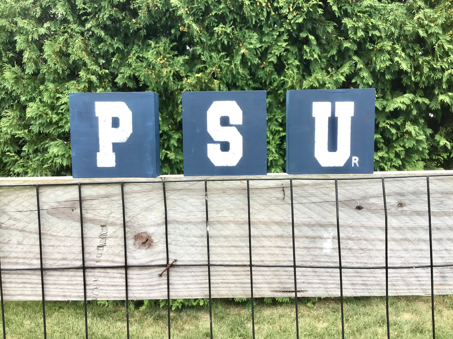 PSU Penn State University Chunky Wooden Blocks Shelf Sitter. Officially ...