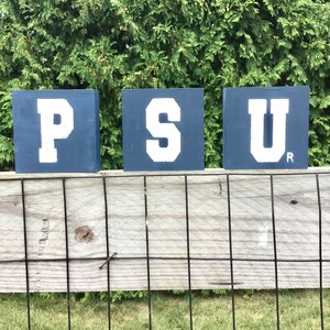 PSU Penn State University Chunky Wooden Blocks Shelf Sitter. Officially ...