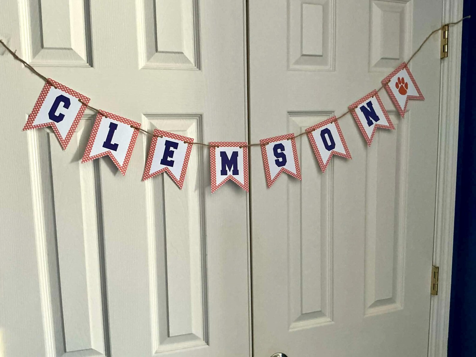 Clemson Bound Banner Garland. Officially Licensed - Etsy
