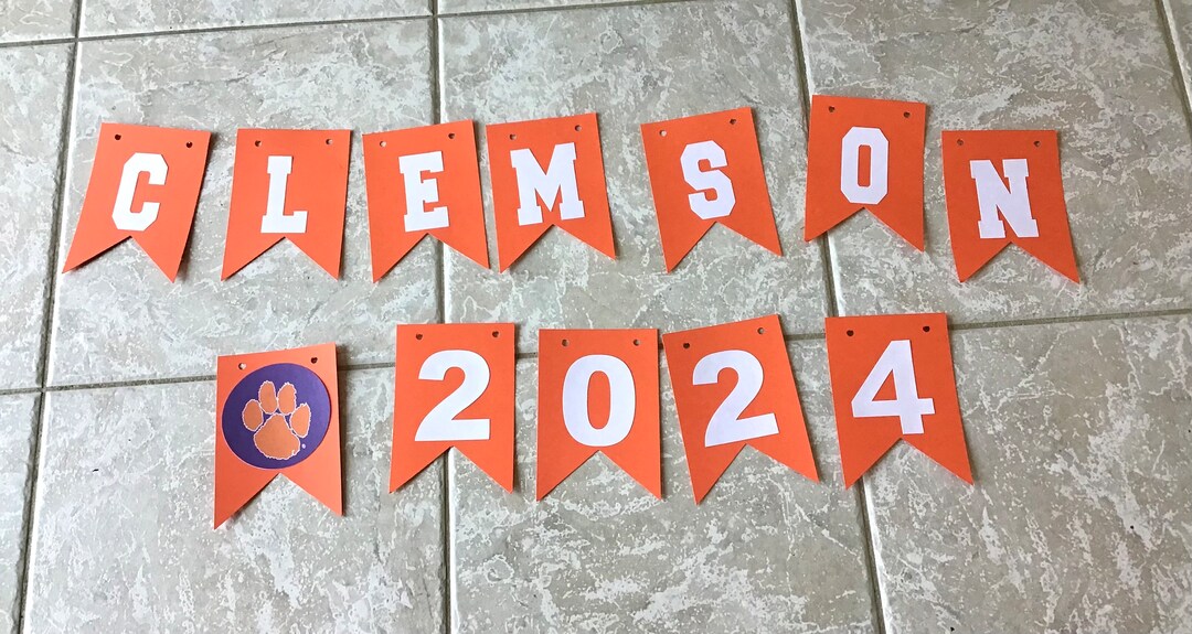 Clemson 2025 Banner Garland Graduation Parties. Officially Licensed - Etsy