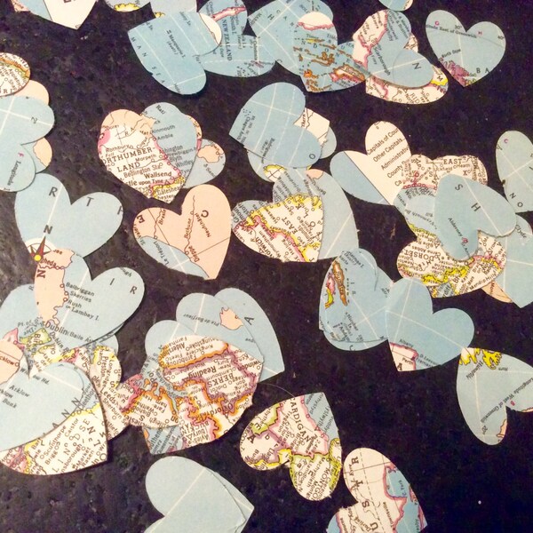 Map Confetti - Etsy