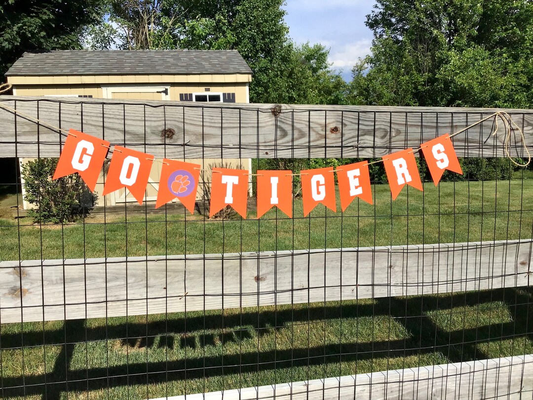 Clemson Go Tigers Banner Garland. Officially Licensed - Etsy