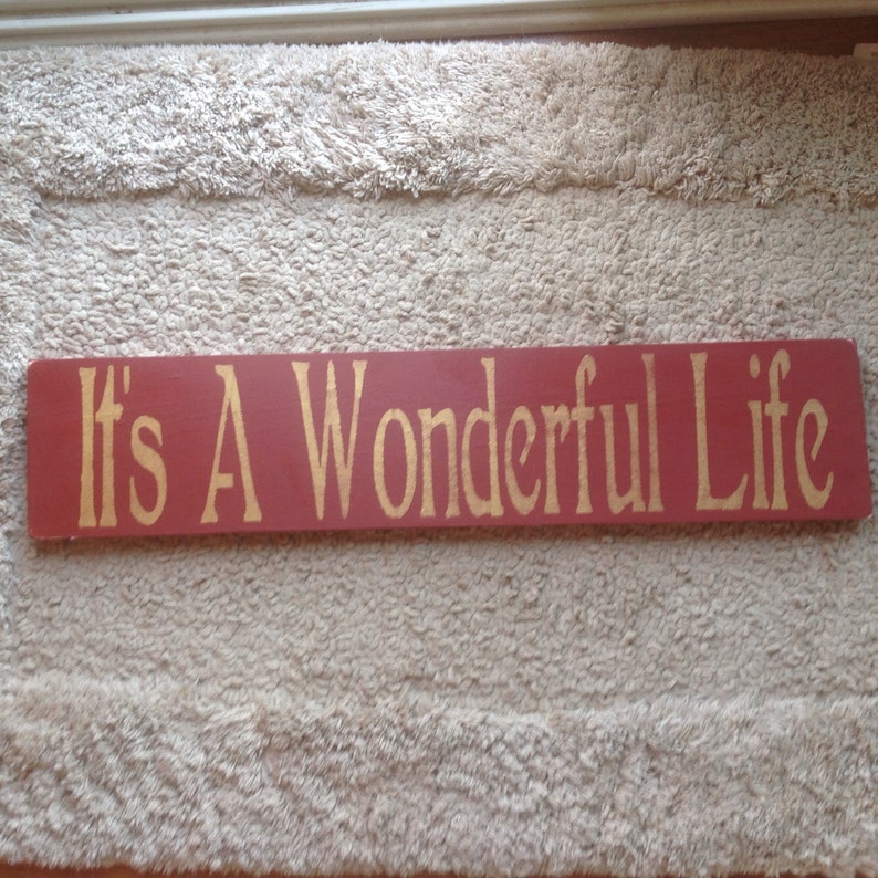Its a Wonderful Life Sign 25 X 6 - Etsy