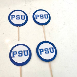 We Are, PSU, Paw Print, or Lion Logo Cupcake Toppers Penn State ...