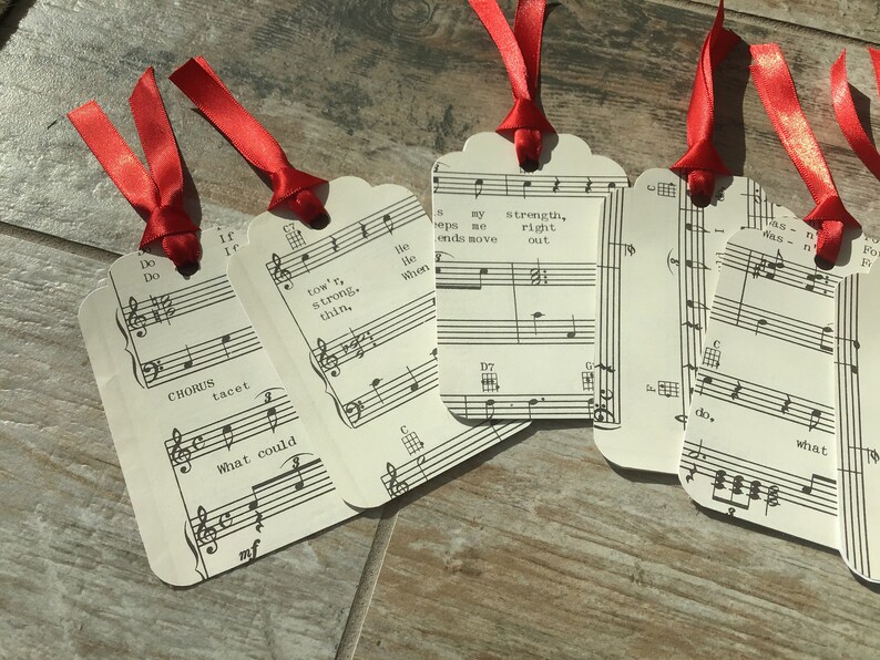Vintage Sheet Music Tags - Etsy