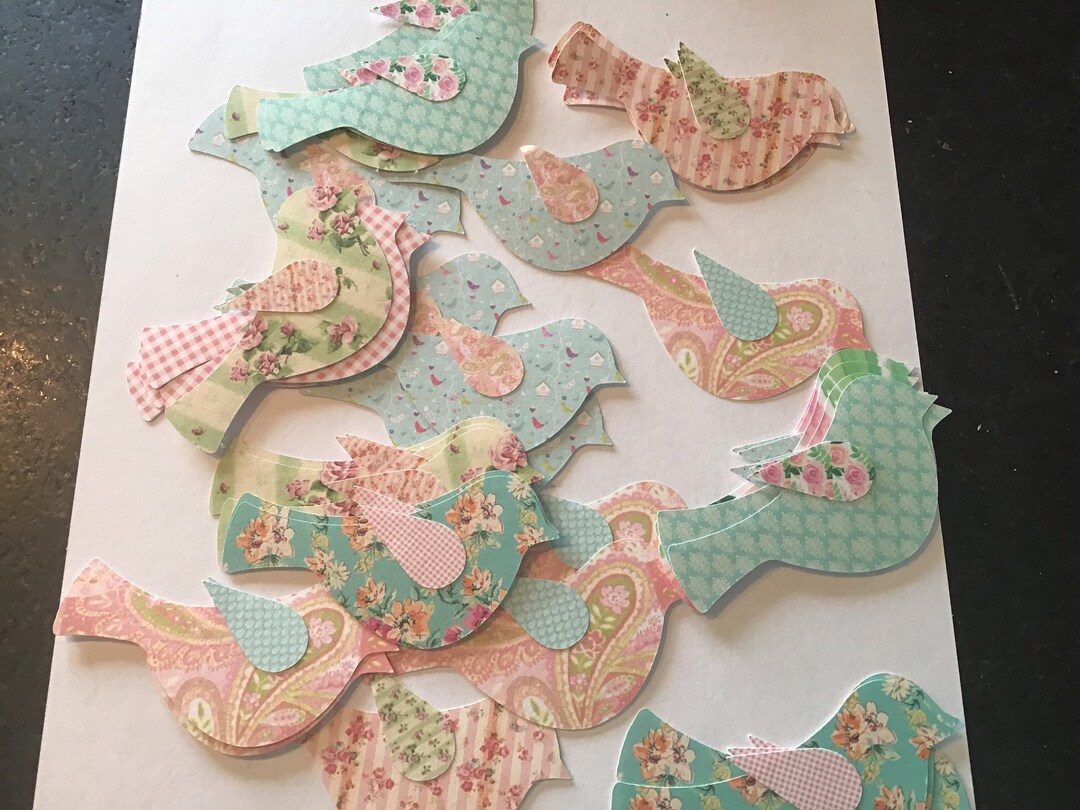Colorful and Cute Tiny Bird Cut Outs - Etsy