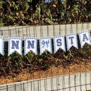 PSU Bound Penn State Banner. Solid Blue or Gingham Plaid. Officially ...