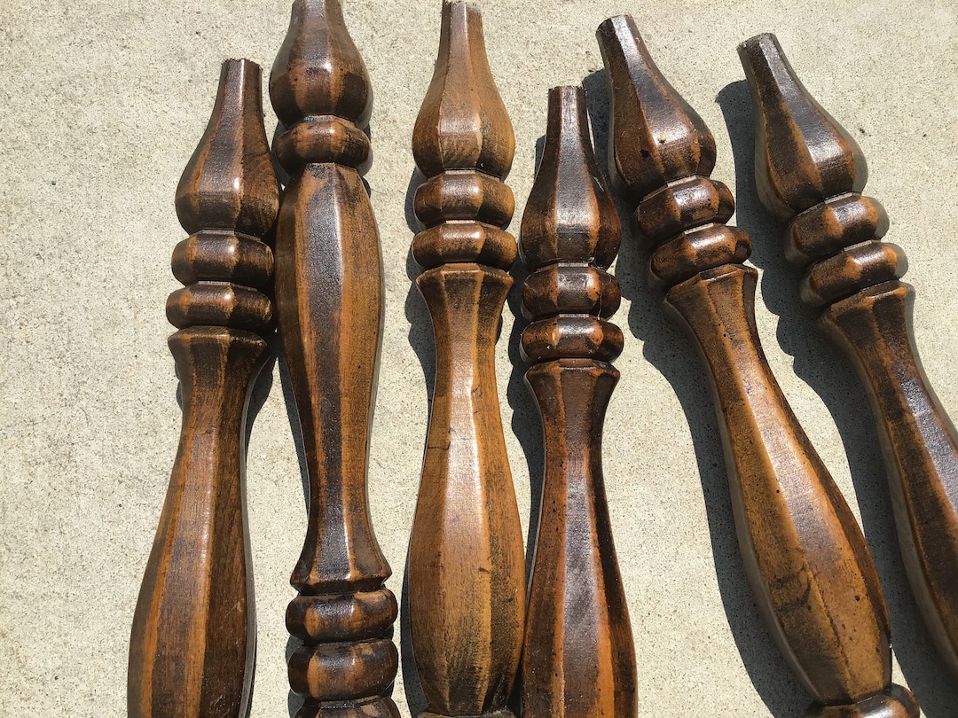 Vintage Wooden Spindles - Etsy