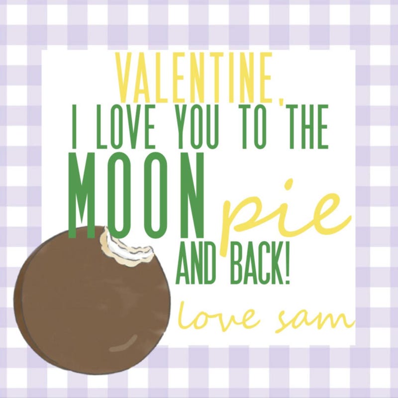 Valentines Pie Card - Etsy