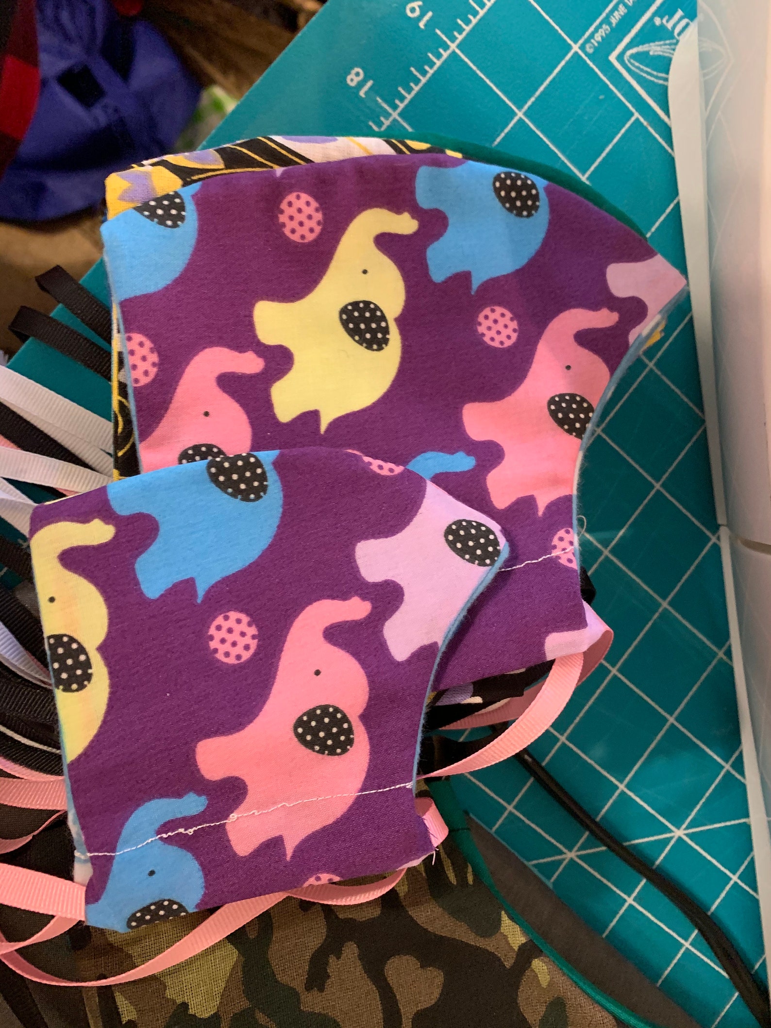 Elephant Reusable Mask With Filter Pocket | Etsy