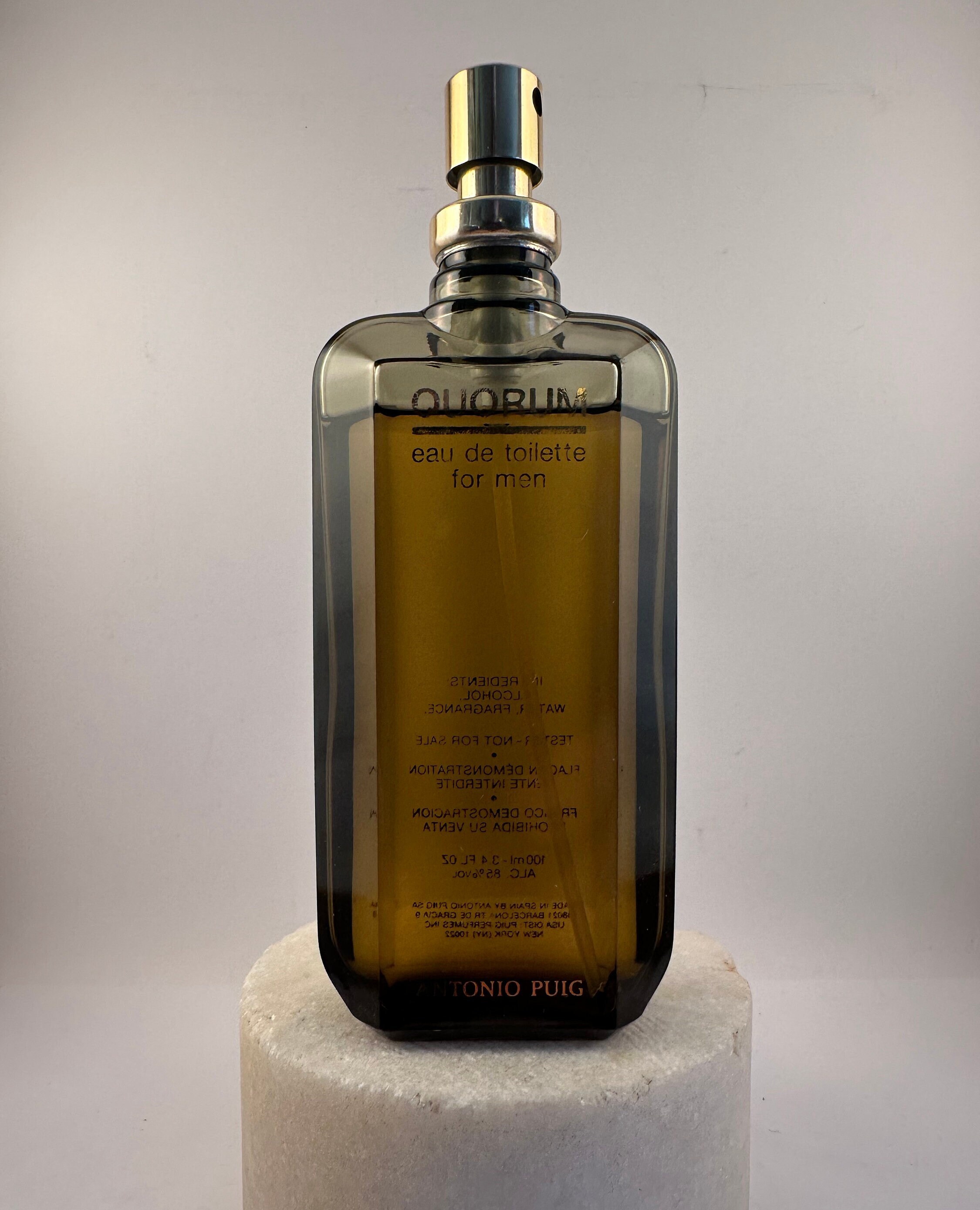 Vintage Antonio Puig Quorum Eau De Toilette Pour Homme 3.4 Fl Oz / 100 ...