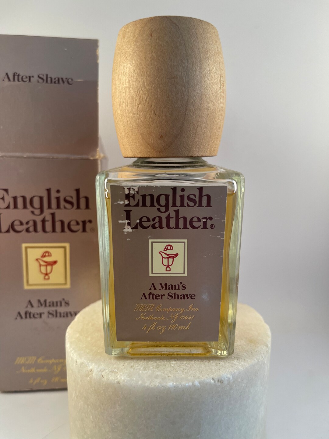 Vintage MEM English Leather A Man's After Shave 4 Fl Oz. 110 Ml. Splash ...