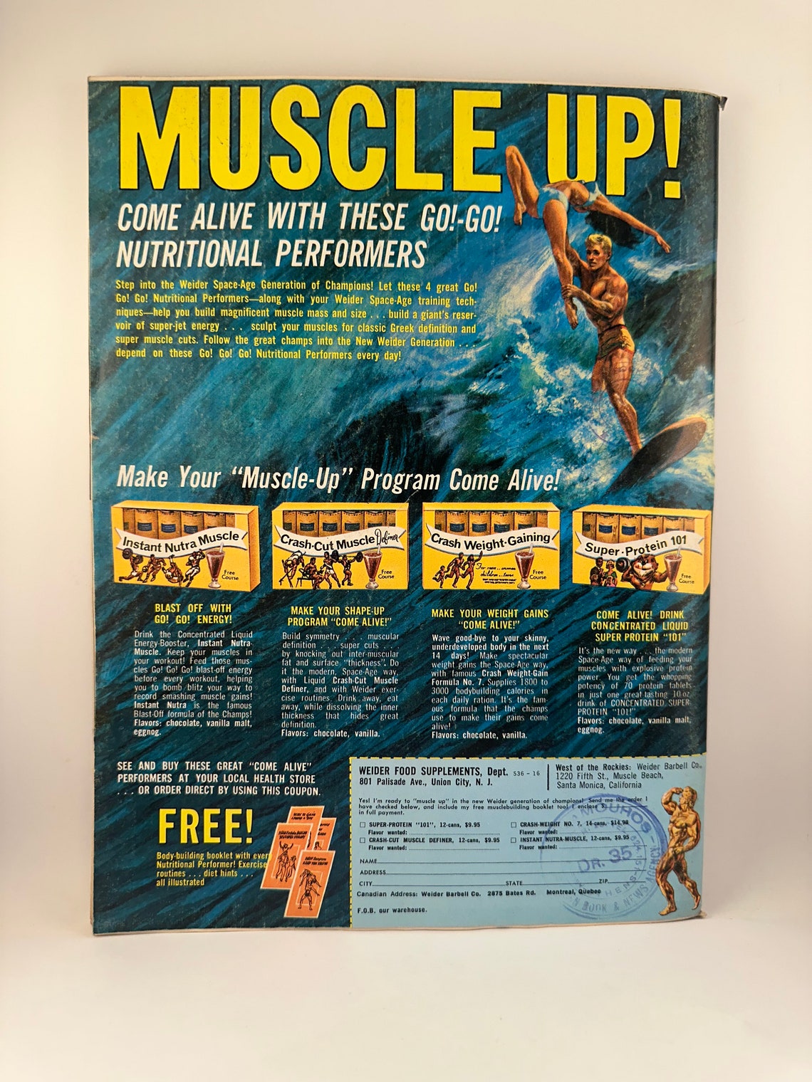Vintage MUSCLE BUILDER Magazine January 1966. Giant 144 Page Issue. 12 ...