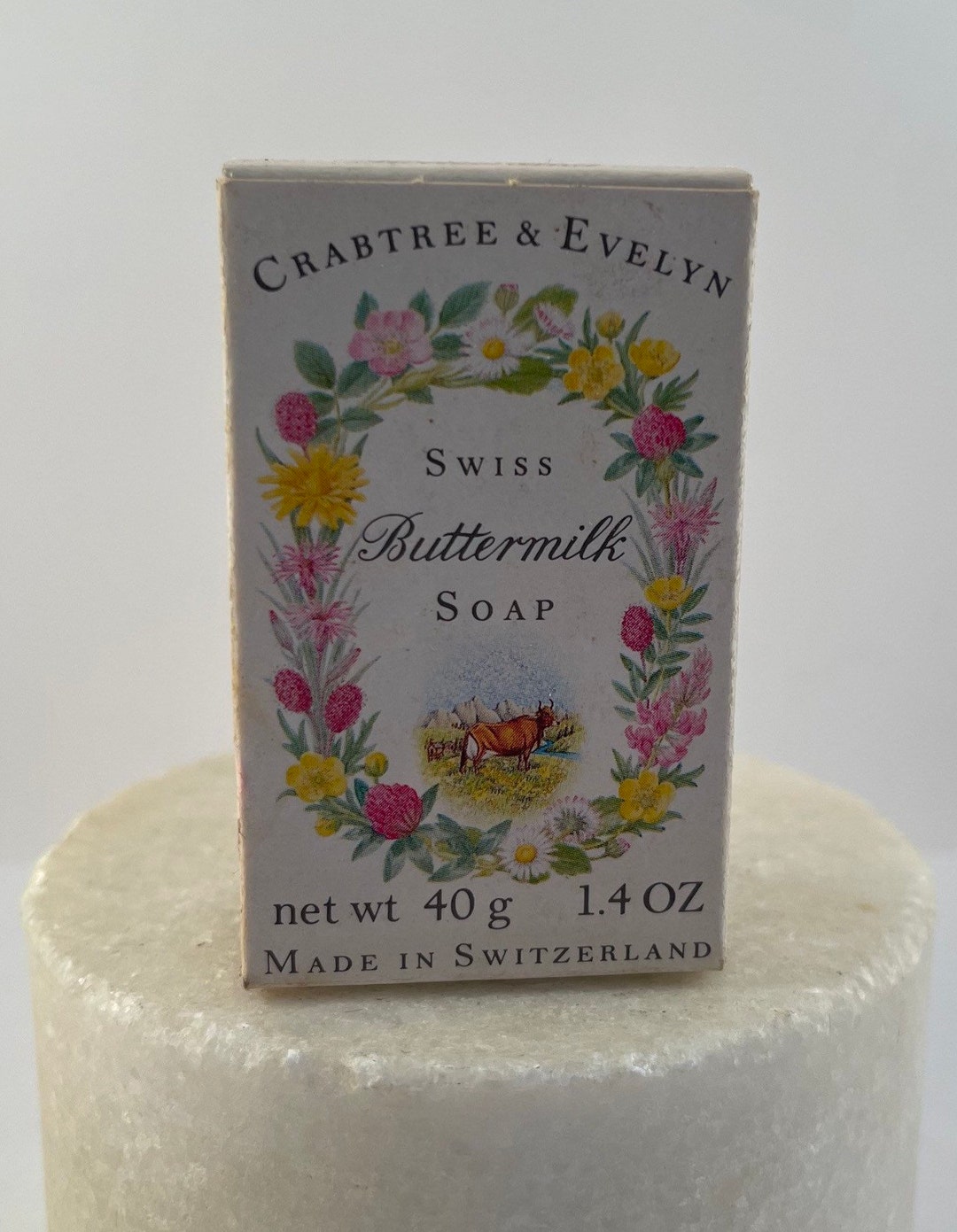 Vintage Crabtree & Evelyn Swiss Buttermilk Savon Soap 40 G. New in Box ...