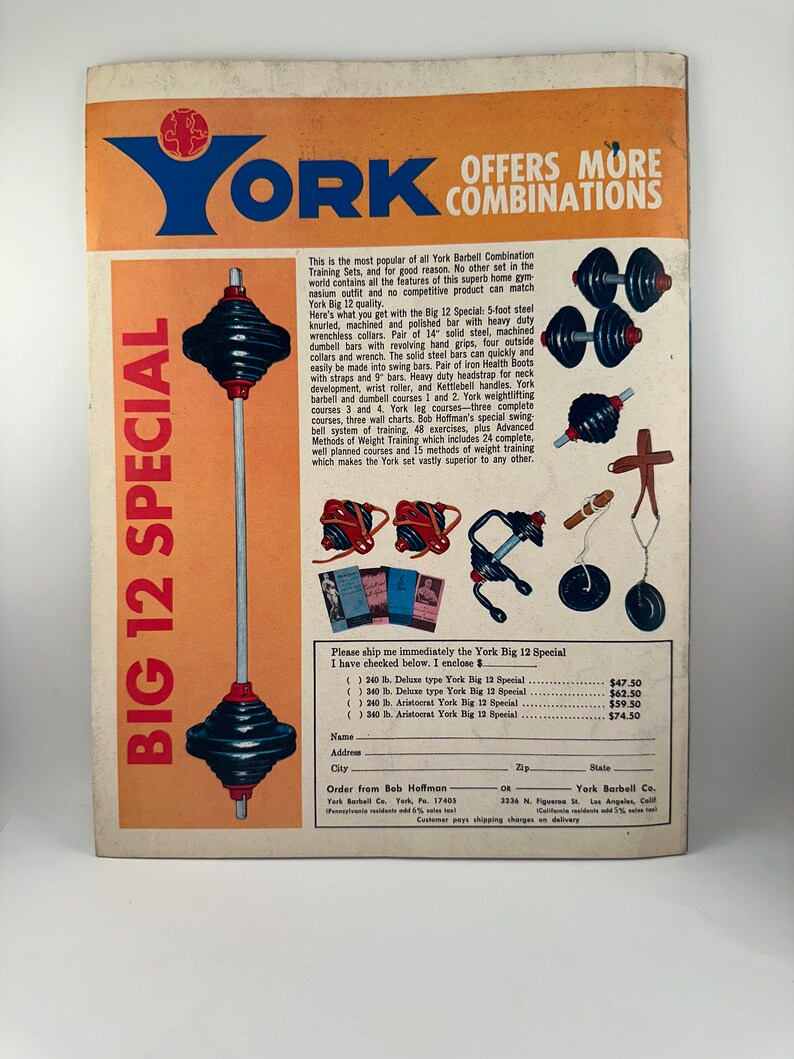 Vintage MUSCULAR DEVELOPMENT Magazine October 1968 Will Whitaker Cover ...
