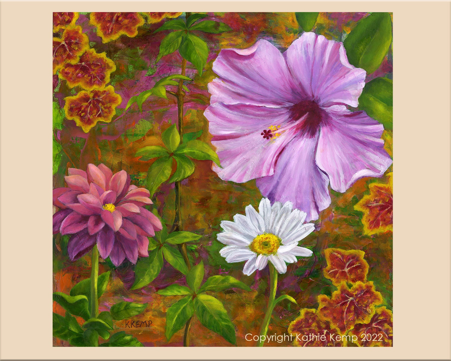 Bright Spring Flowers Background