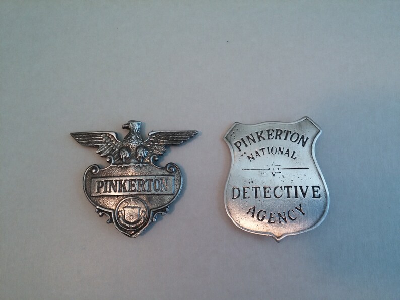 Pinkerton and Pinkerton Detective Agency Badge TWO Badges - Etsy