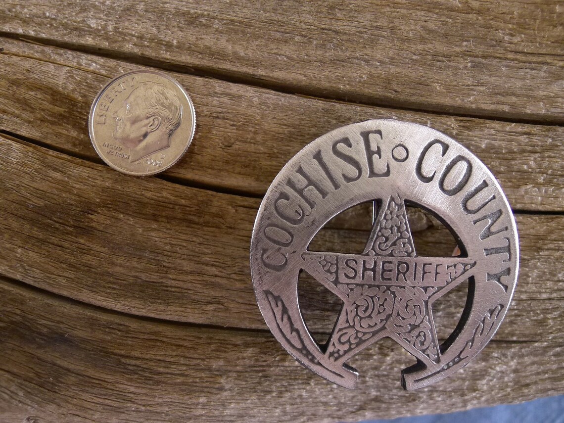 Cochise County Sheriff Badge With Pin Back made in the USA - Etsy
