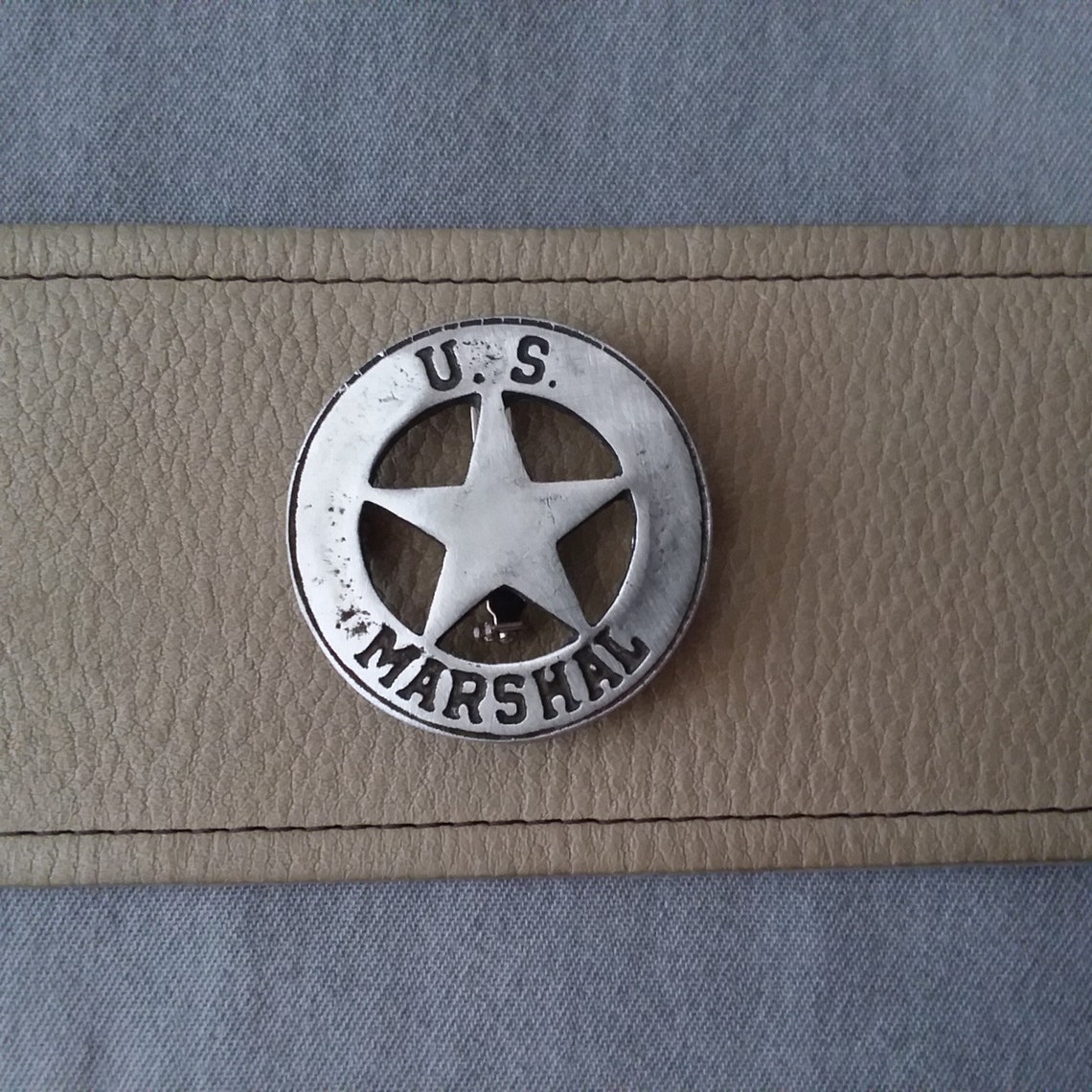 US Marshall Small Round Badge with pin back Made In The | Etsy