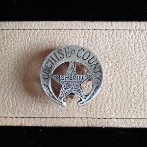 Cochise County Sheriff Badge With Pin Back (made in the USA) - Etsy