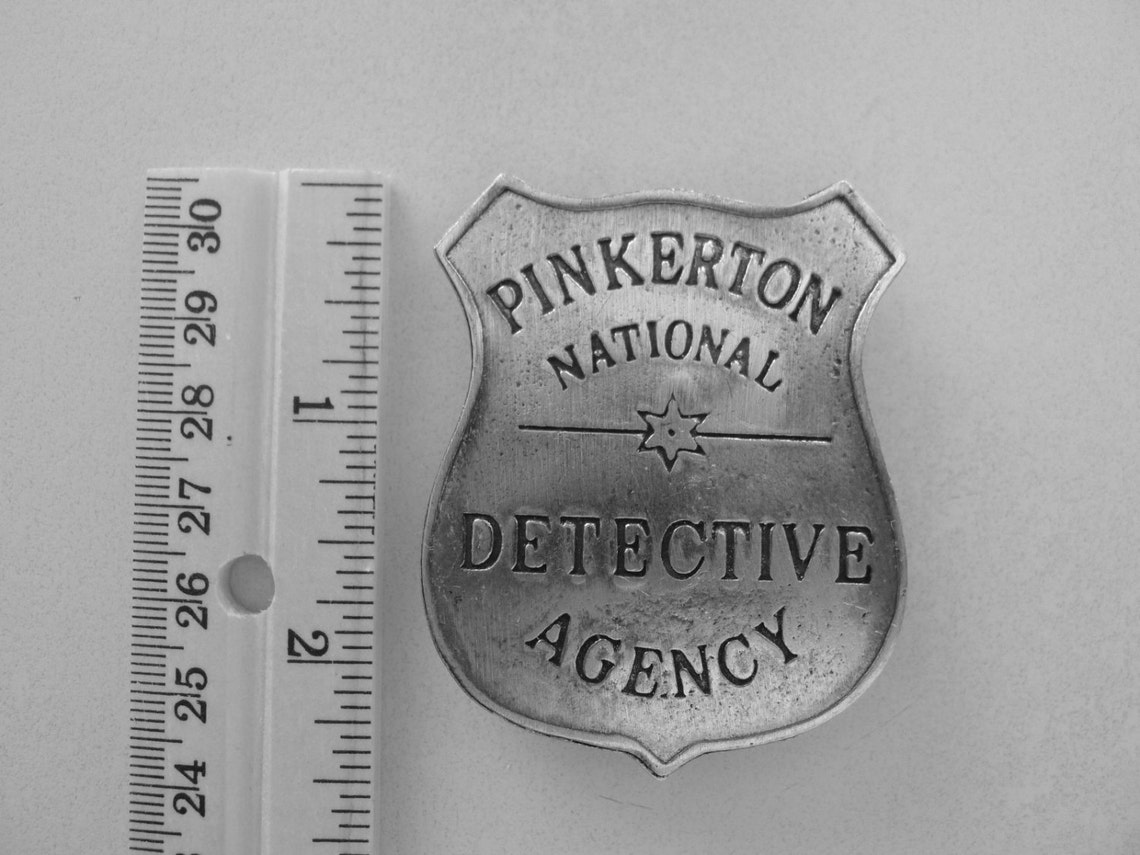 Pinkerton National Dectective Agency Badge Old West Badges | Etsy