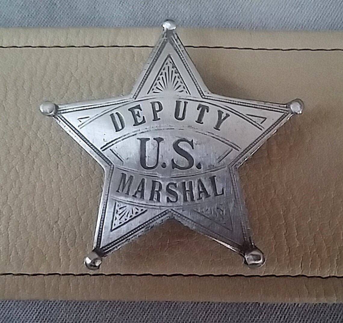 Deputy US Marshall 5 Point Star Badge With Pin Back made in | Etsy