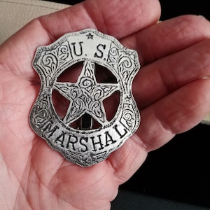 U. S. Marshal Badge, Old West Badges, Wild West Badges (made in the USA ...