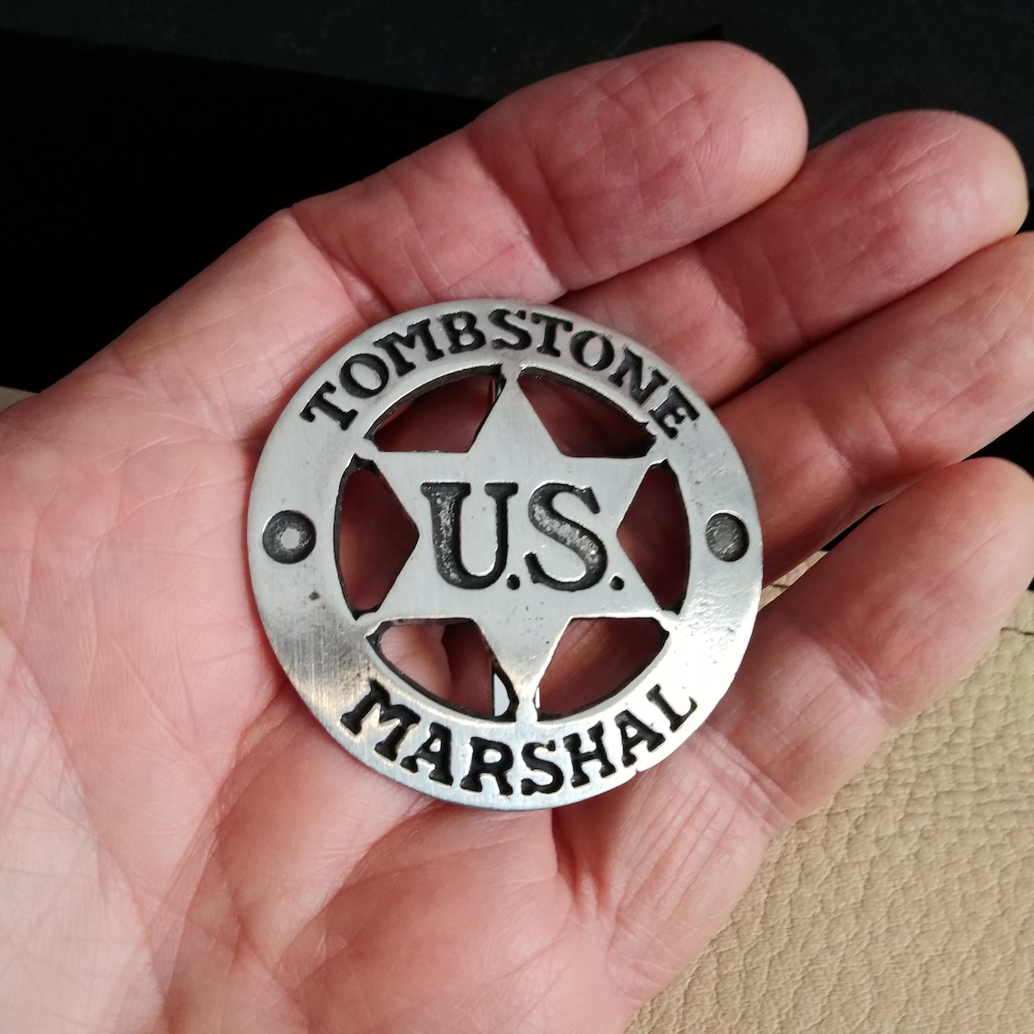 Tombstone U S Marshall Badge Old West Badges, Wild West Badges (made in ...