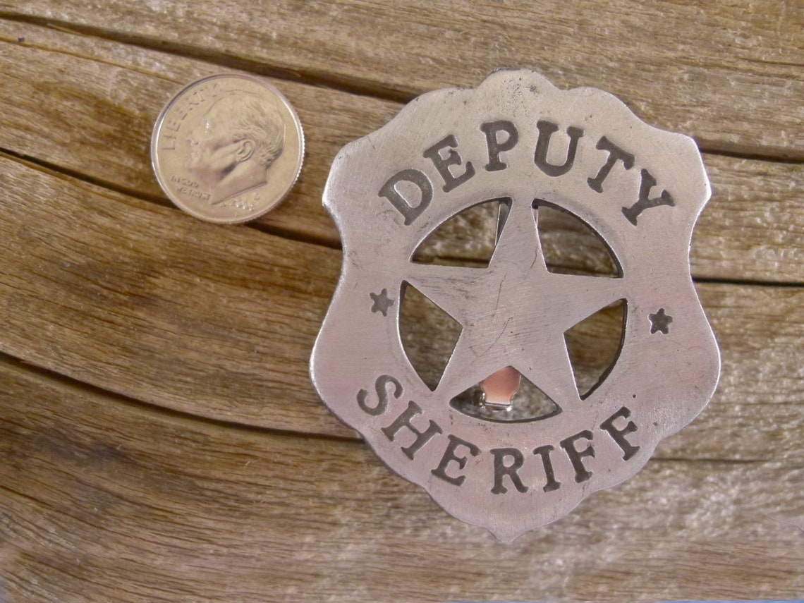 Deputy Sheriff Badge Old West Badges Wild West Badges made - Etsy