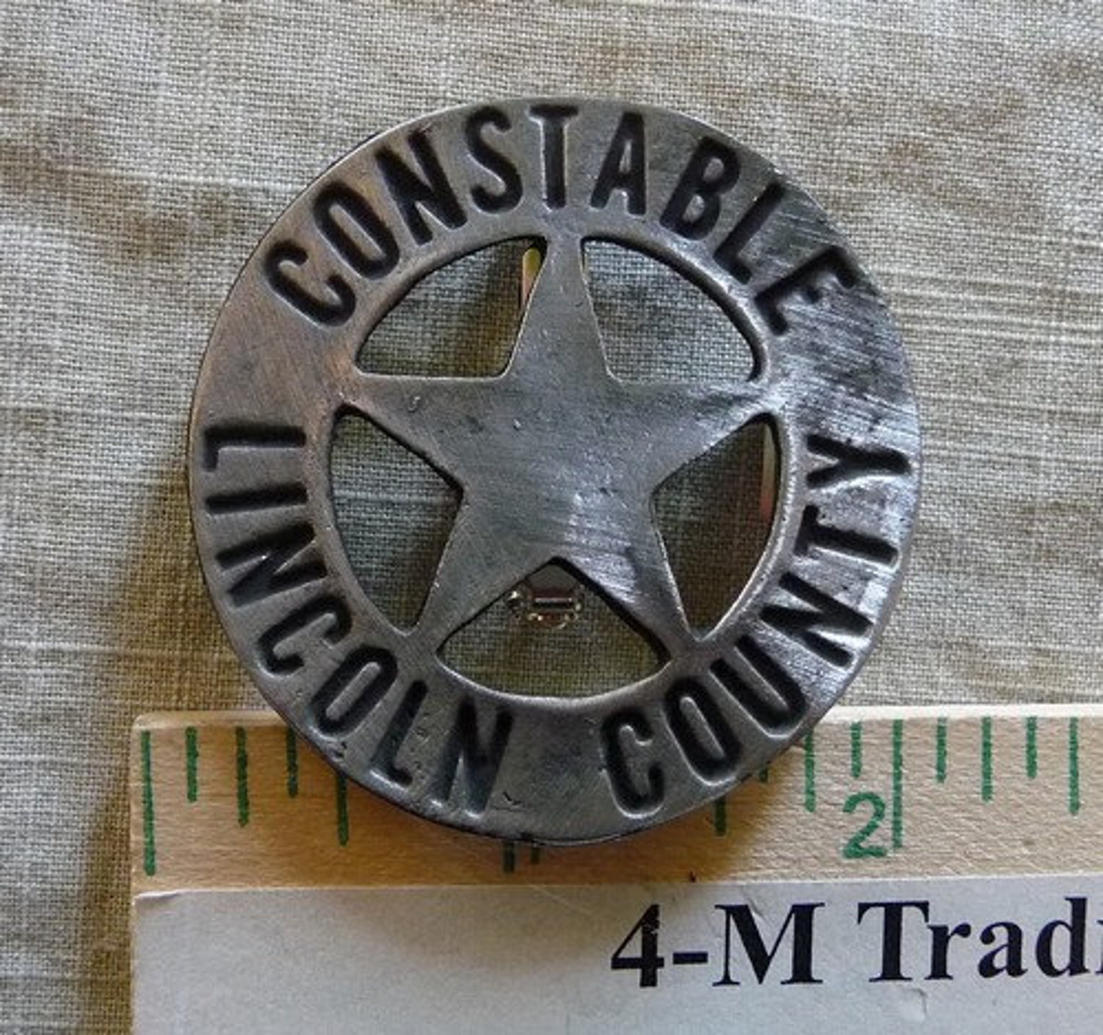 Constable Lincoln County Badge With Pin Backmade in the USA - Etsy