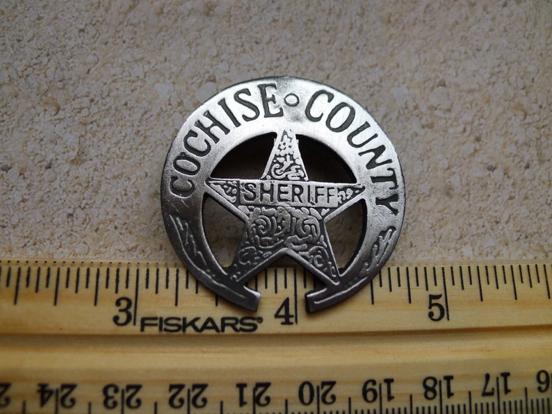 Cochise County Sheriff Badge With Pin Back made in the USA - Etsy