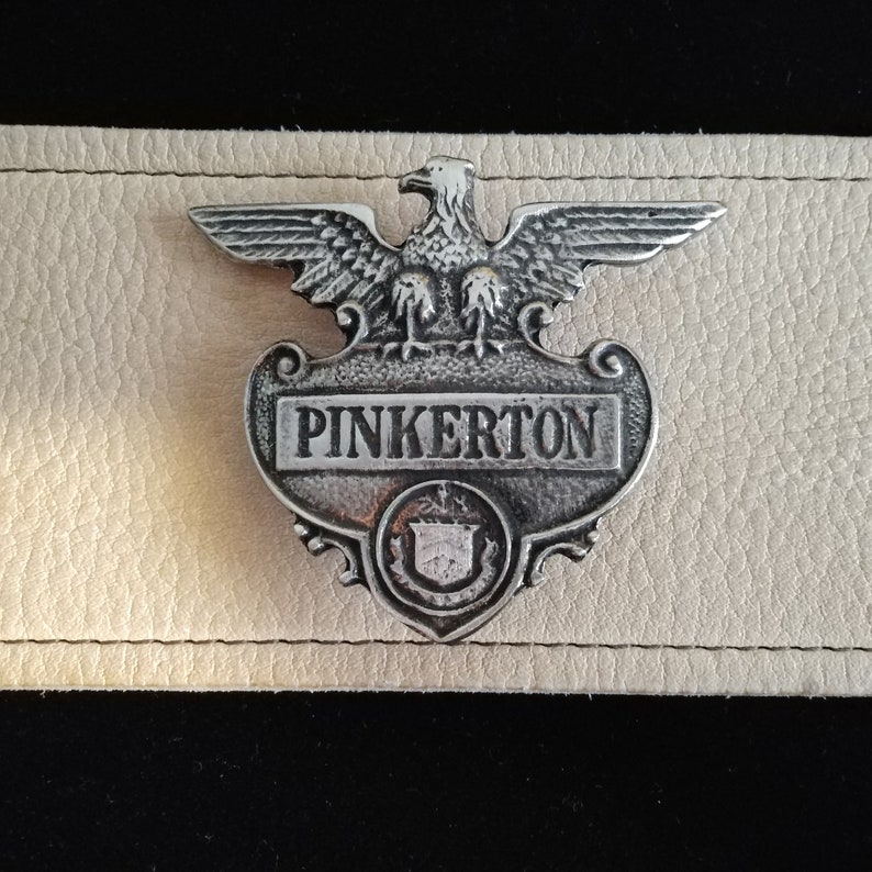 Pinkerton Badge With Pin Back Old West Badges Wild West - Etsy