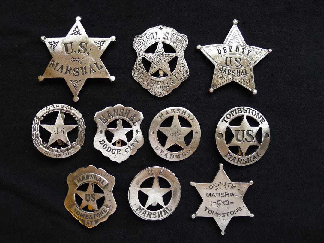 10 BADGES the New Marshal Collection (made in the USA) - Etsy