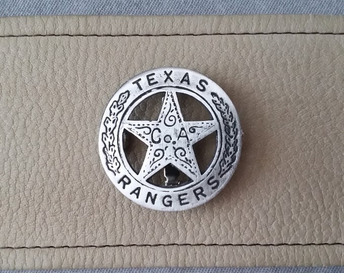 Texas Rangers Company a Badge With Pin Back made - Etsy