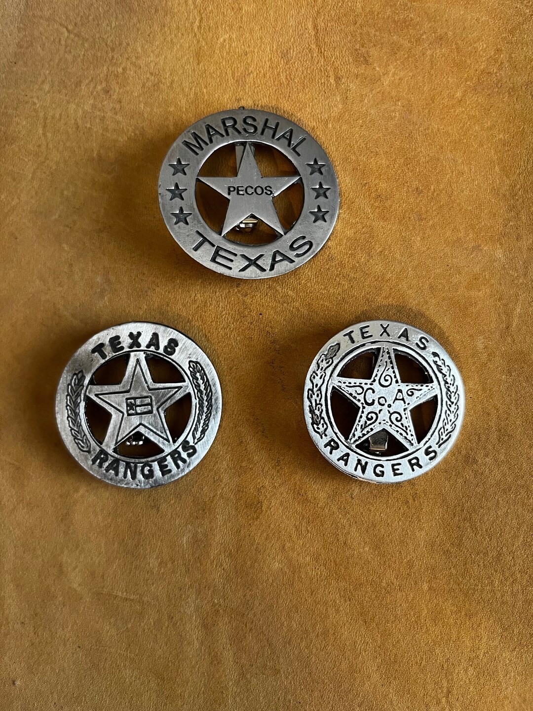 Three (3) TEXAS BADGES (made in the USA) - Etsy