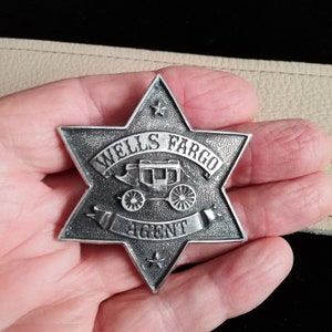 Wells Fargo Badge With Pin Back (made in the USA) - Etsy
